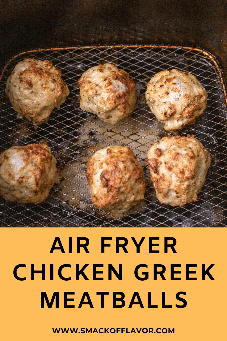 Air Fryer Greek Chicken Meatballs - Smack Of Flavor