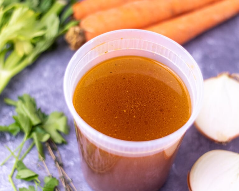 Leftover Homemade Chicken Stock - Smack Of Flavor