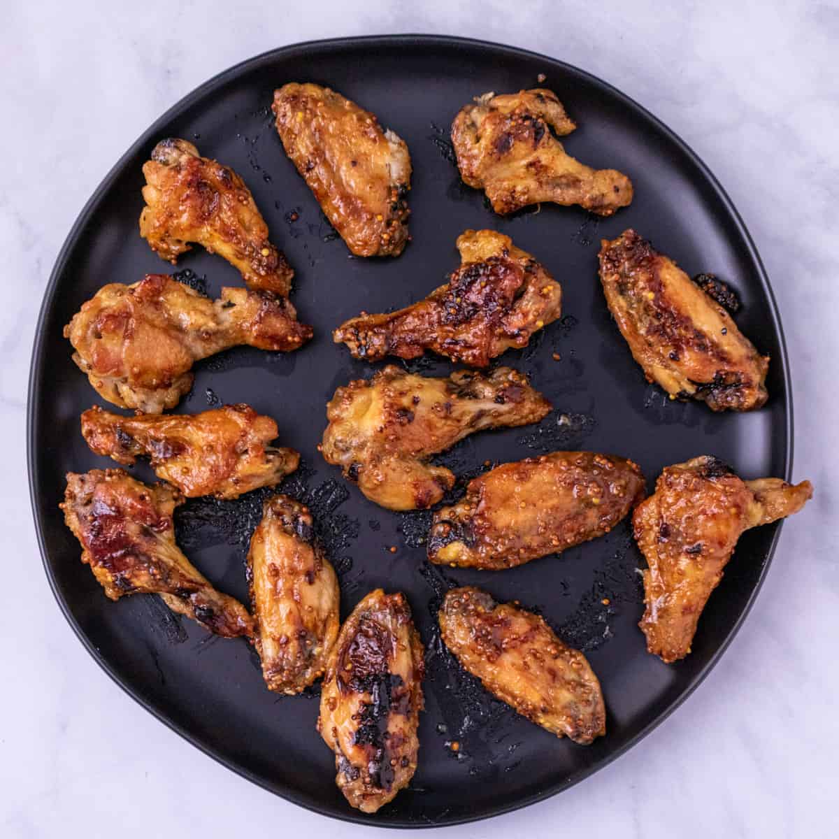 Oven Baked Maple Mustard Chicken Wings - Smack Of Flavor