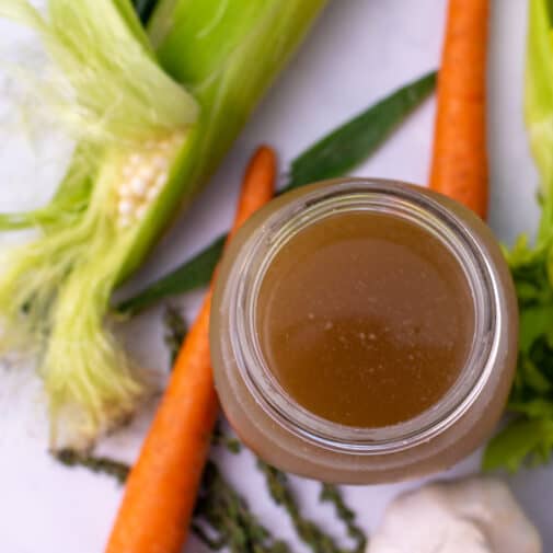 Pressure Cooker Corn Broth - Smack Of Flavor